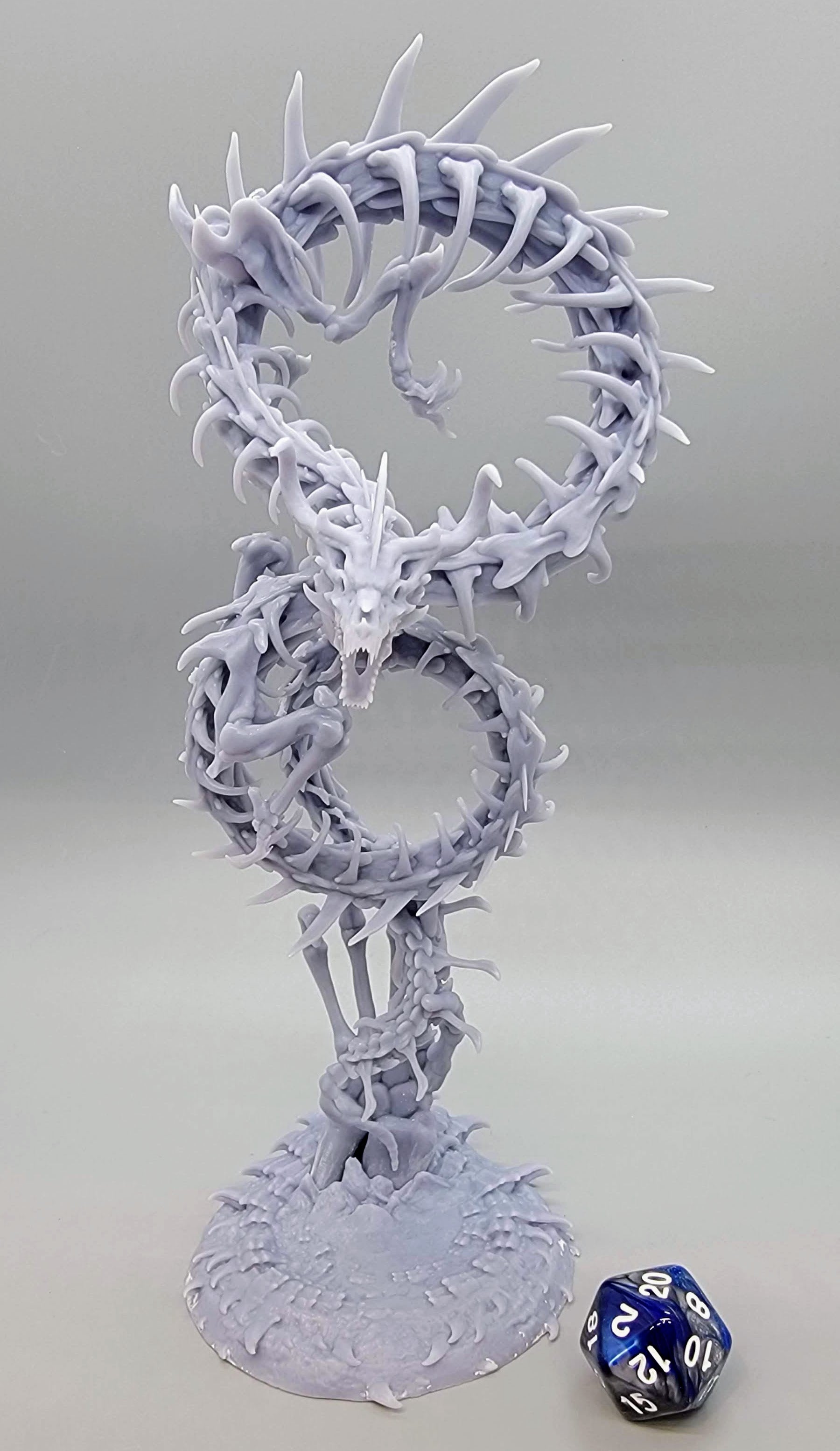 Death Coil Dragon - Resin Undead Skeletal Wyrm | Mini Monster Mayhem ...