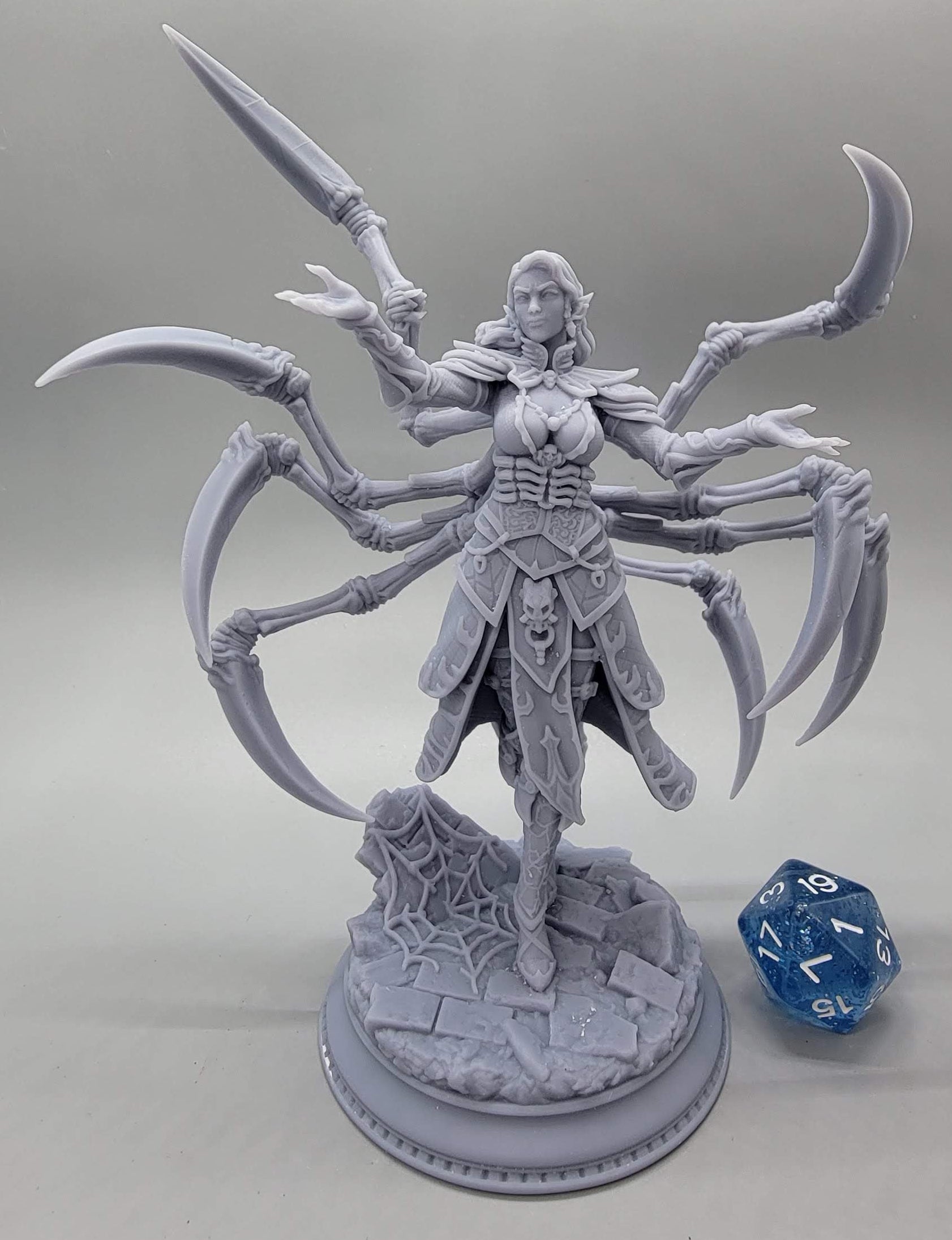 Ascended Spider Sorceress Drow Resin Miniature | DM Stash – D&K Custom ...