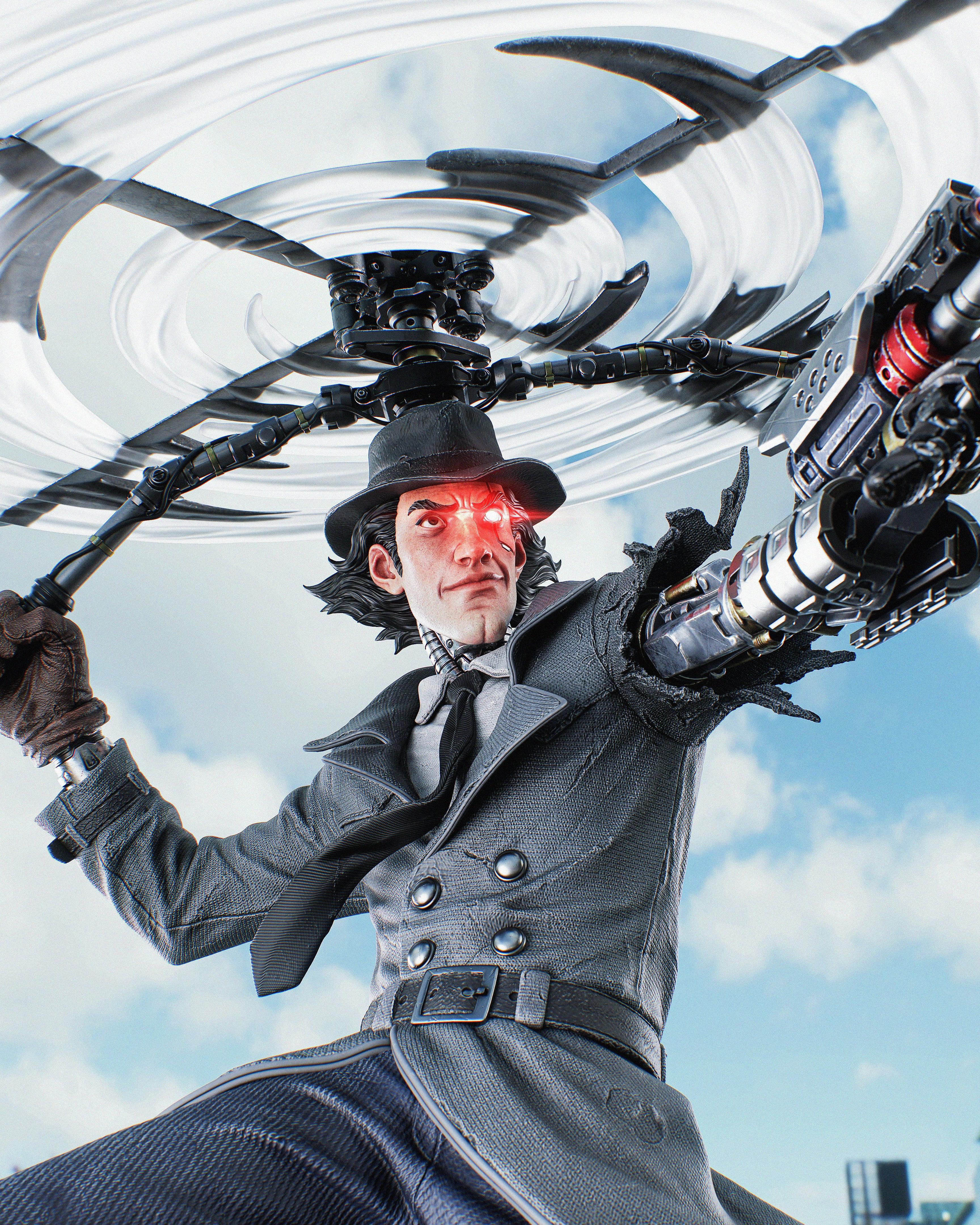 Inspector Gadget Resin Fan Art – 3D Printed Collectible Figure – D&K ...