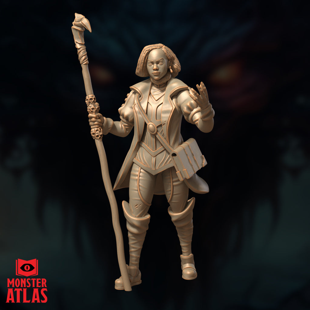 Arcane Battle Cleric Resin TTRPG Miniature | D&K Custom Prints