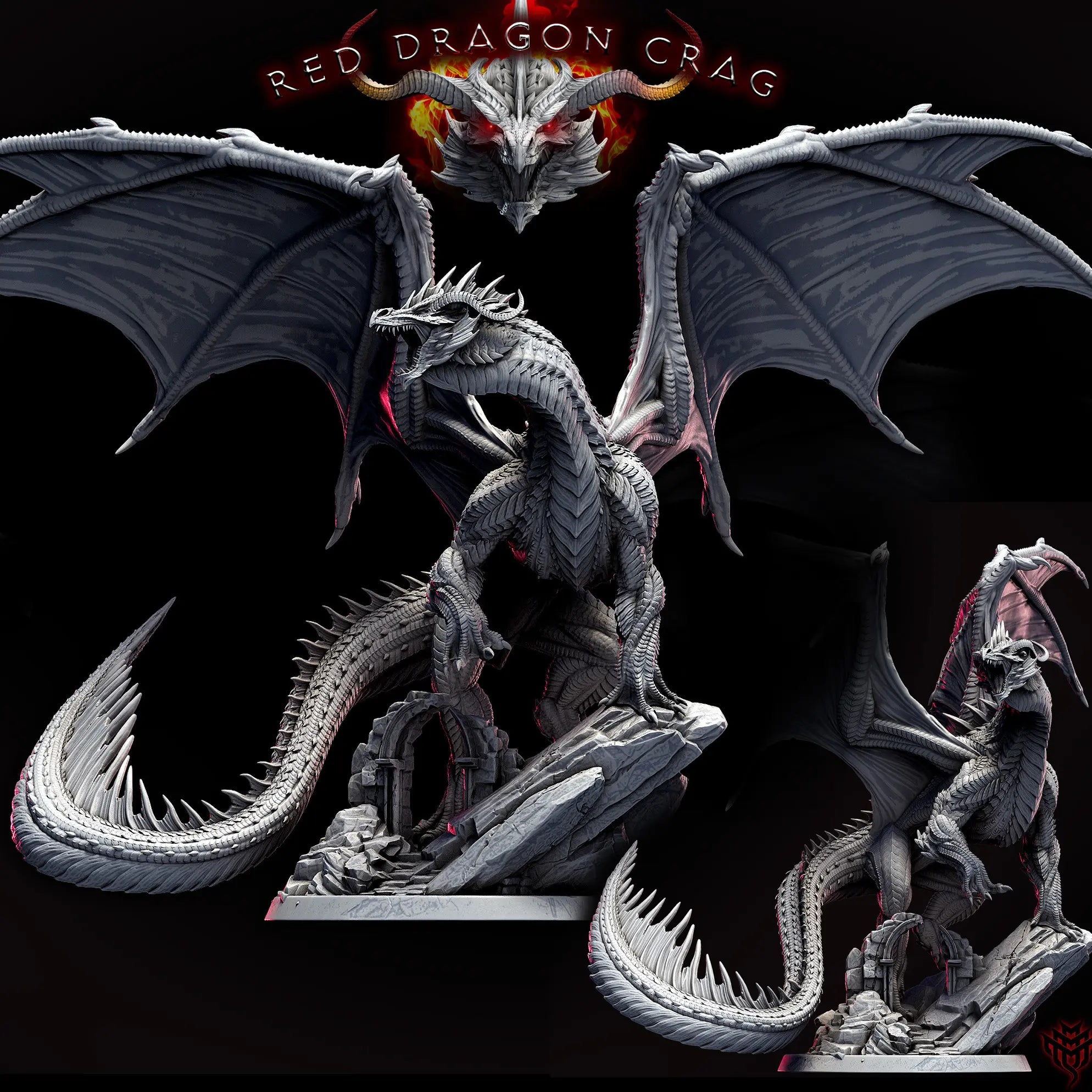 Adult Red Dragon - Huge Resin BBEG Miniature | Mini Monster Mayhem – D ...