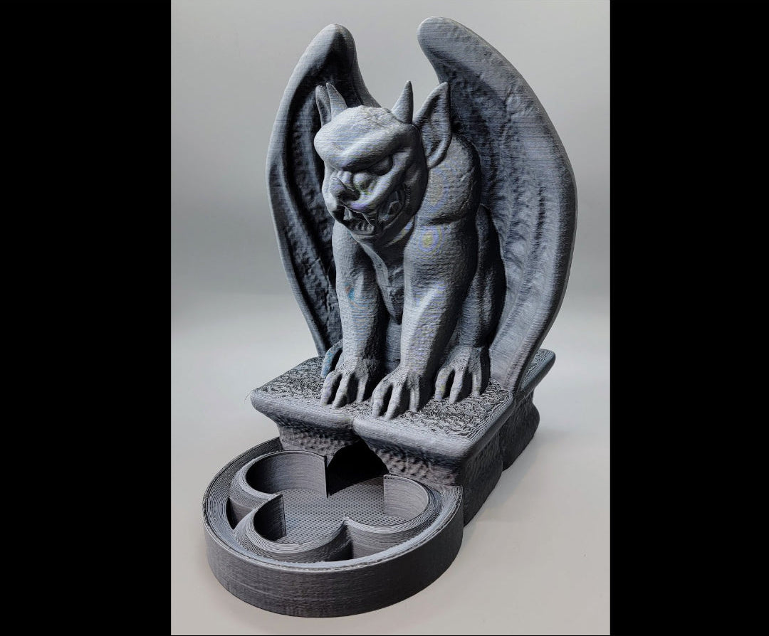 Gargoyle Dice Tower – Gothic Tabletop RPG Dice Roller – D&K Custom Prints