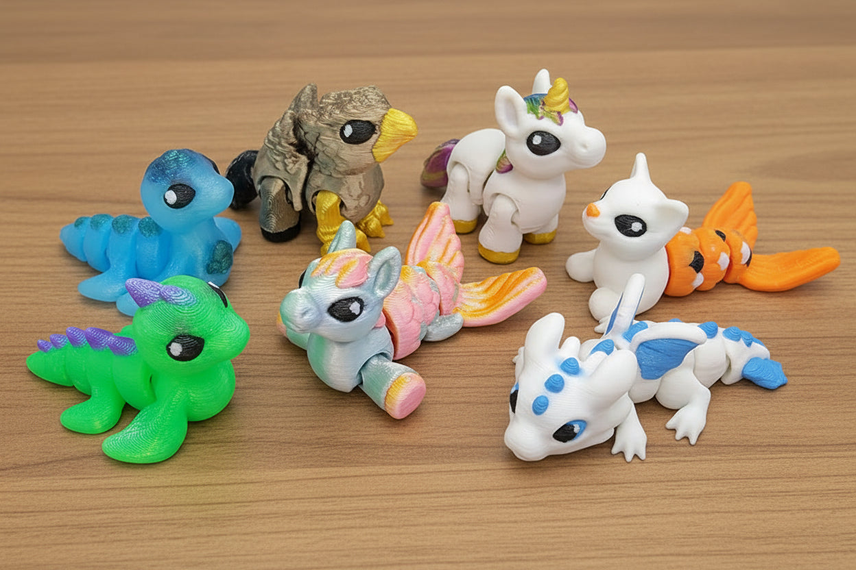 Mythical Hatchlings Pack – Tiny Fantasy Creature Fidget Toys – D&K ...